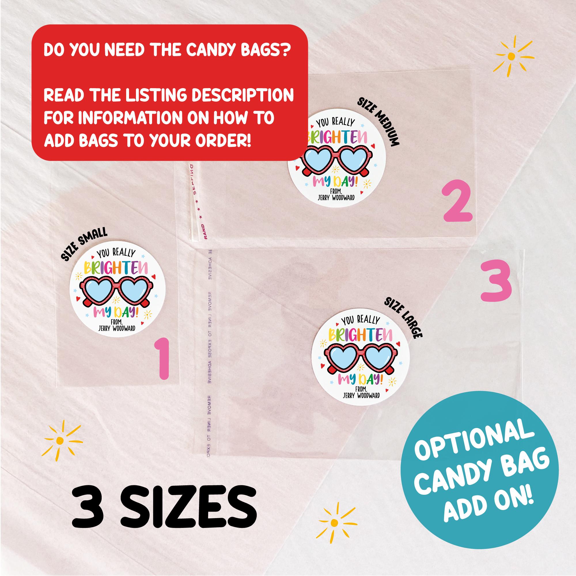 Tween Slang Valentine's Candy Bag Sticker, Printed and Mailed Sigma ...
