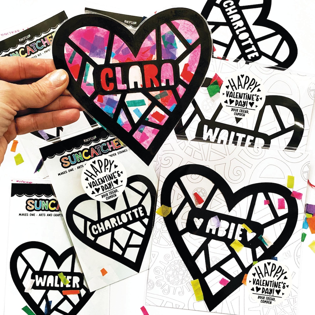 Valentine's Day Craft Kit for Kids, Classroom Valentines Favors ...