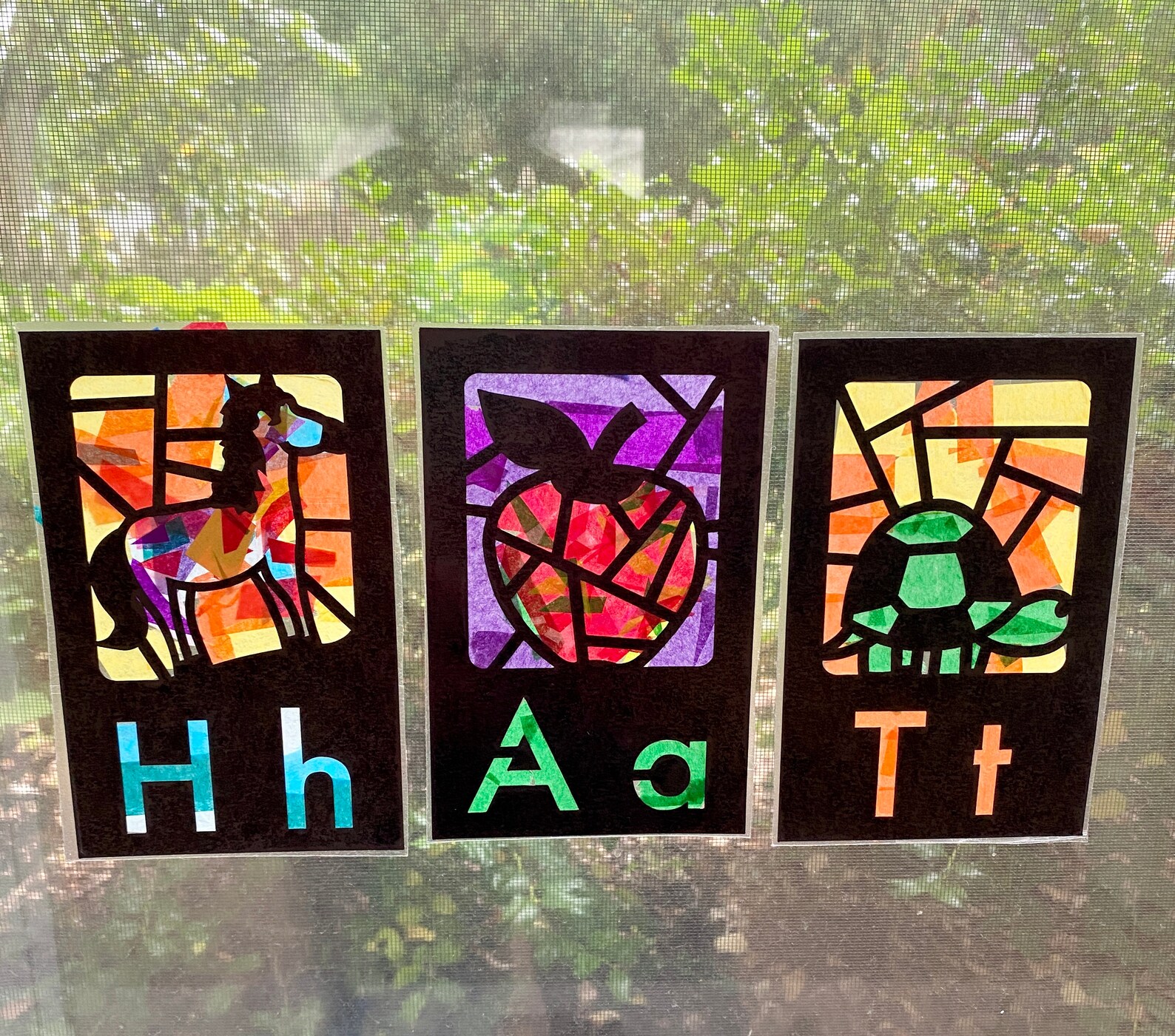 Alphabet Cards Suncatcher Kit Homeschool Montessori ABC - Etsy