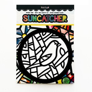 Finch Bird Suncatcher Craft Kit for Kids, Forest or Winter Woodland ...
