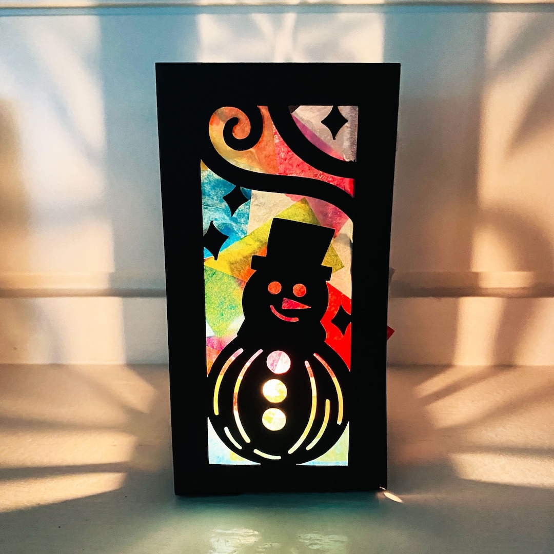 Winter Snowflakes and Snowman Lantern DIY Craft Kit for Kids, Easy ...