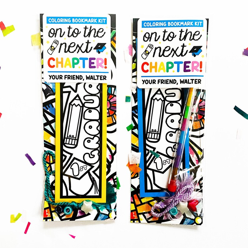 Graduation Bookmark Classroom Favors for Kindergarten, Preschool ...