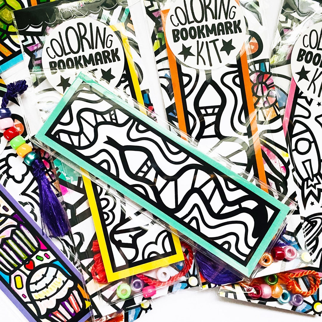 Snake Coloring Bookmarks, Reptiles Birthday Party Favor and Activity ...