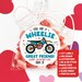 Dirt Bike Valentines Day Circular Stickers, You Are a Wheelie Great ...