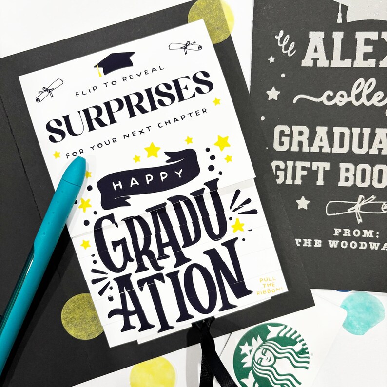 Happy Graduation Gift Card Book, Handmade Graduate Money Holder ...