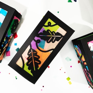 10 Fall Leaves Lantern Activity for Kids, Easy Tissue Paper Luminary ...