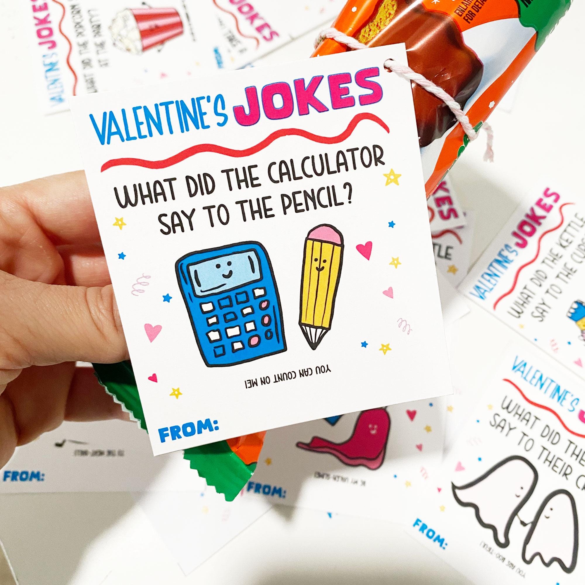 Personalized Joke Valentines Day Cards Printable, Kids Funny Valentine ...