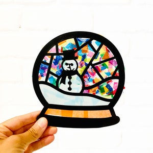 Snowglobe Suncatcher Arts and Crafts Kit for Kids, Simple and Easy DIY ...