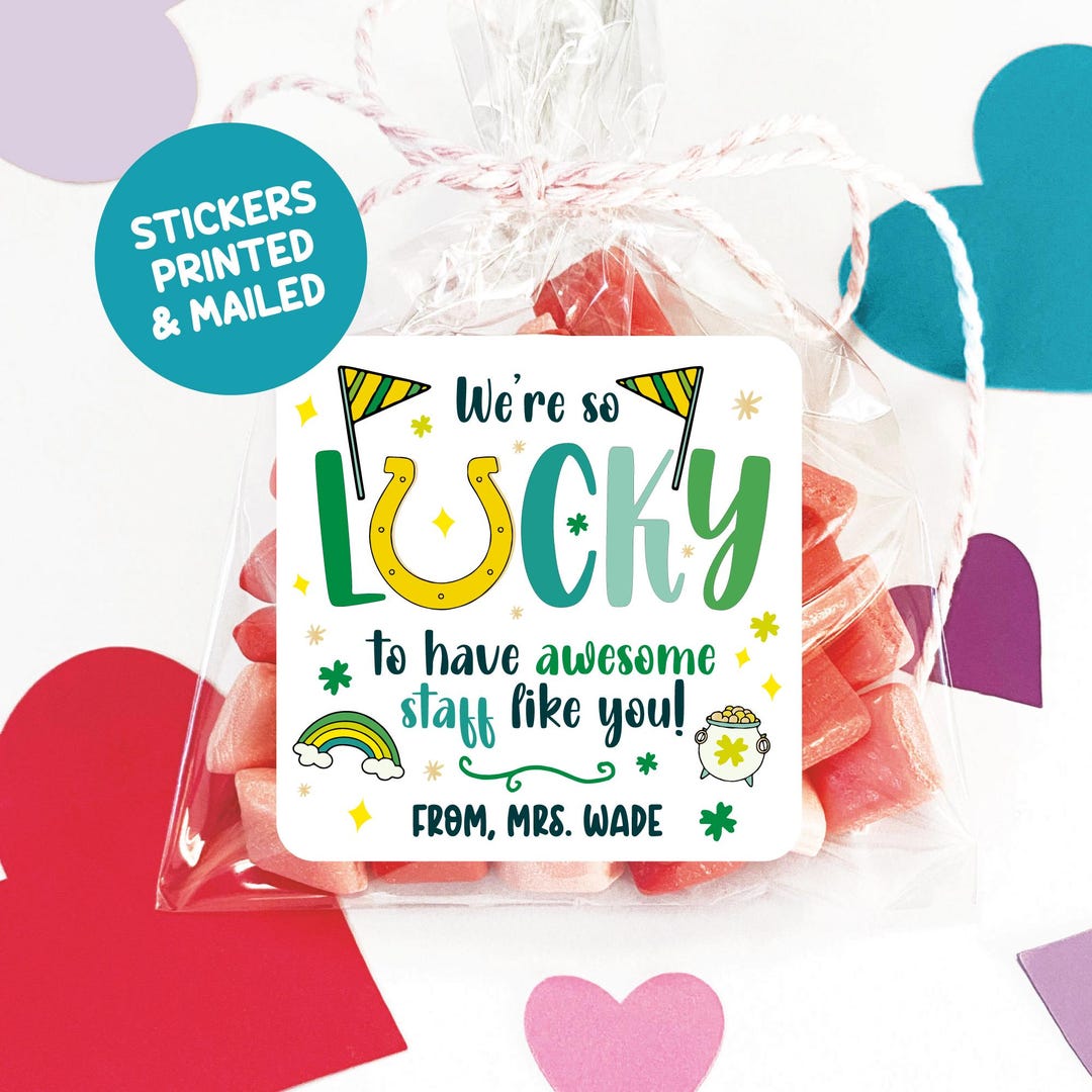 St Patricks Day Staff Appreciation Printed Tags, Lucky to Have You ...