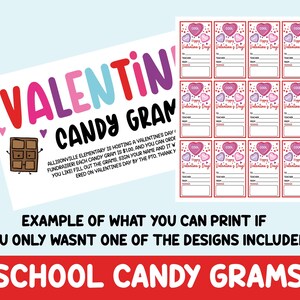 Valentine's Day Candy Gram Fundraiser From, Printable Valentine Flyer ...