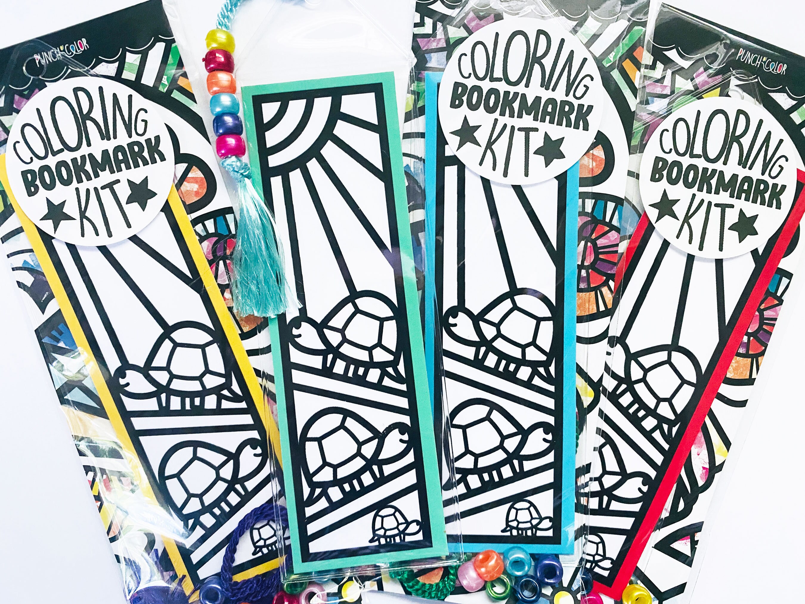 Turtle Coloring Bookmarks, Turtle Birthday Party Favor and Activity for ...