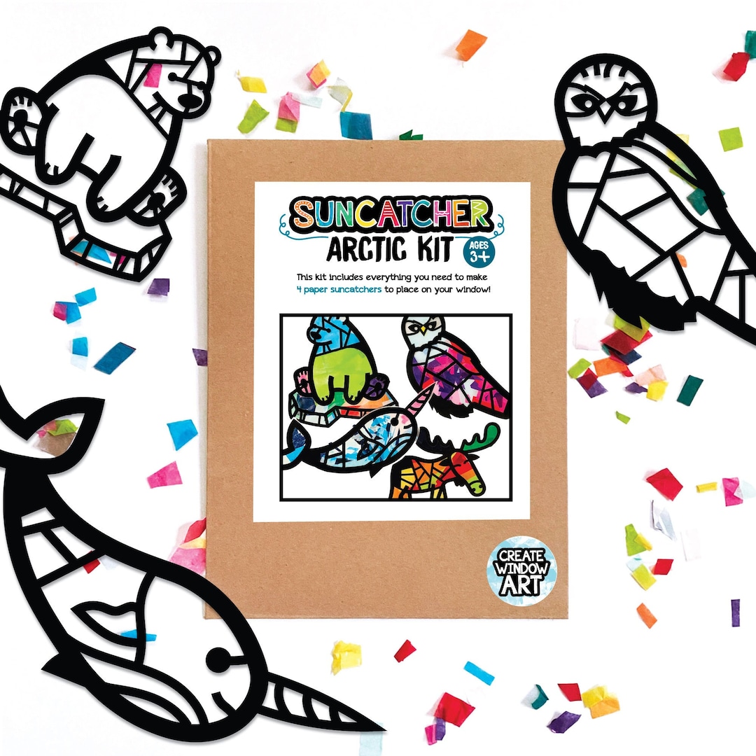 Arctic Animals Arts and Crafts Kit for Kids, Narwhal Owl Moose and ...
