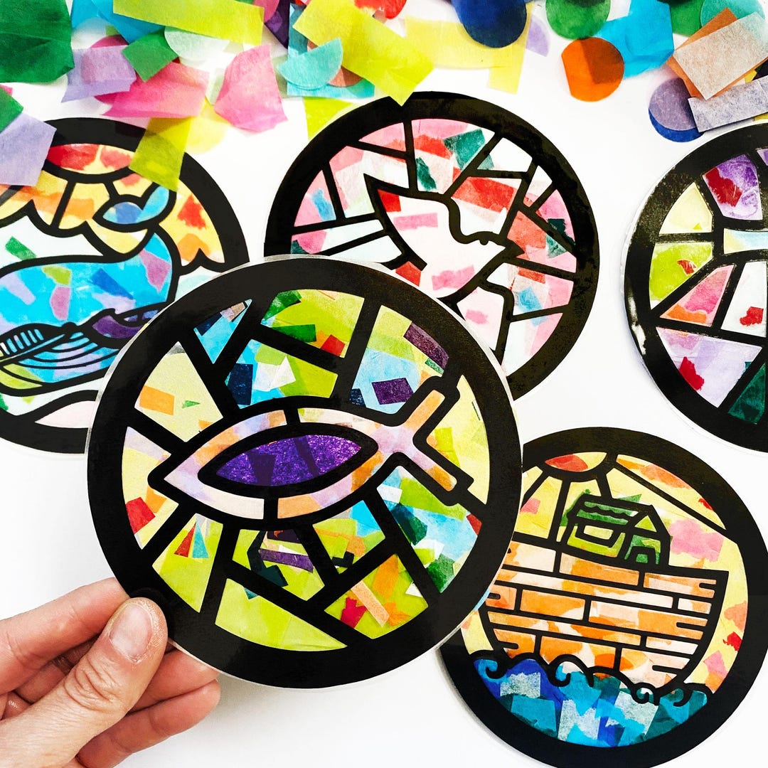 Suncatcher Sunday School Paper Crafts, Kids Church Activity, Christian ...