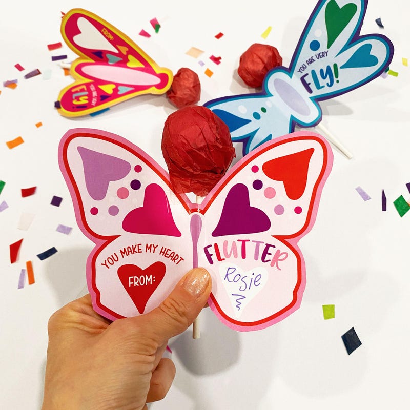 Butterfly Valentine - Etsy