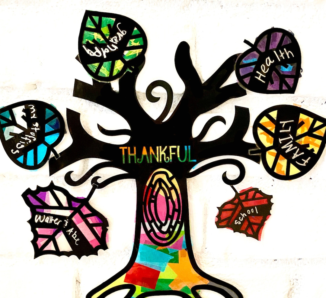 Thankful Tree Suncatcher Kit - Kids Craft Kit - Thanksgiving Craft ...