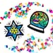 1 Snowglobe 1 Snowflake Paper Suncatcher Kit - Merry Christmas Gift for ...