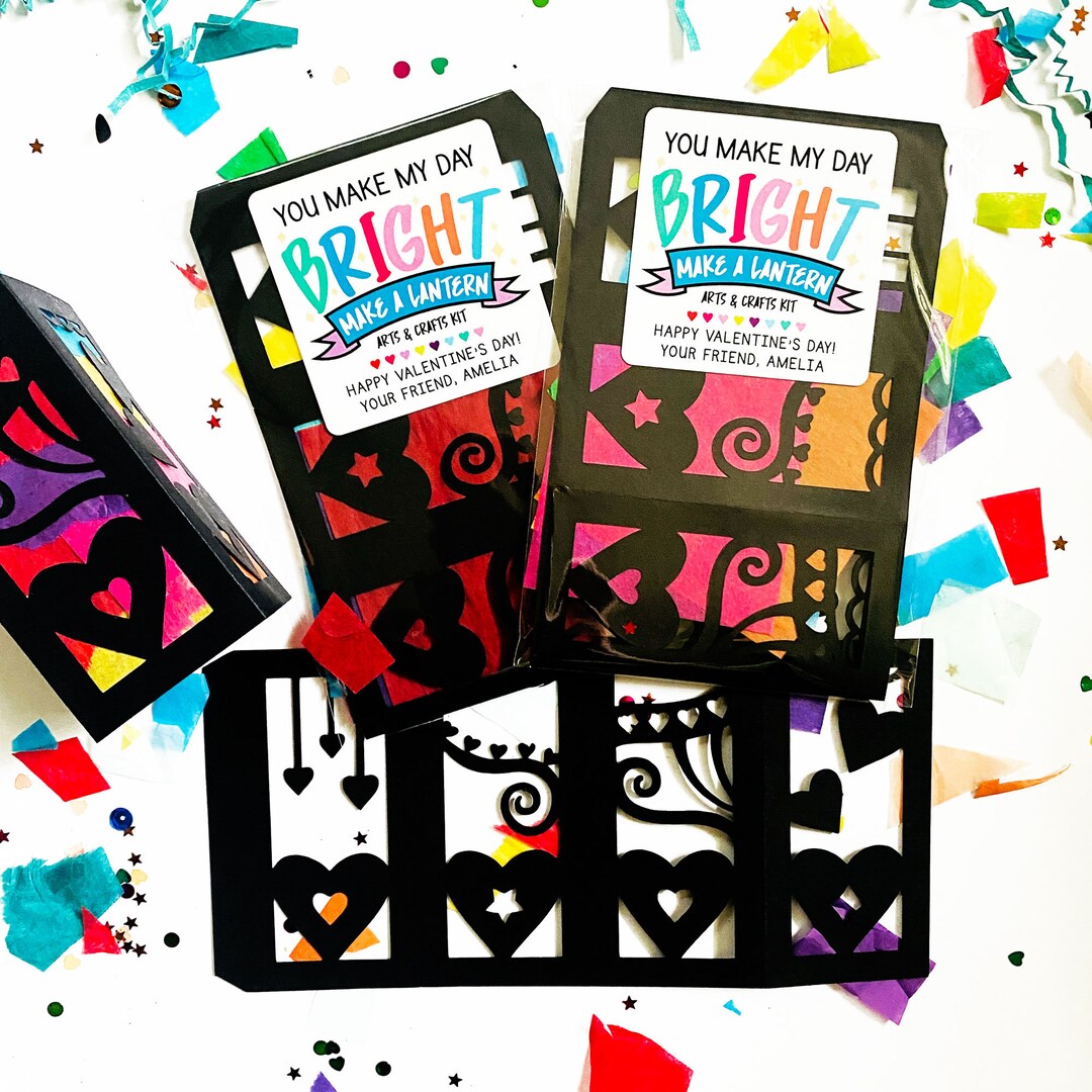 Valentine's Day Lantern Arts and Crafts Kit for Kids Classroom Exchange ...