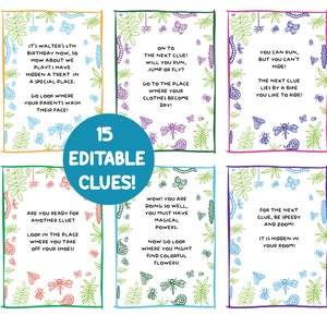 Insect Scavenger Hunt Digital Download, Editable Garden Bug Birthday ...