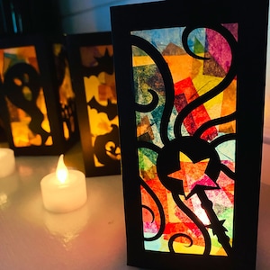 Halloween Lantern DIY Craft Kit for Kids, Witches Ghost or Pumpkin ...