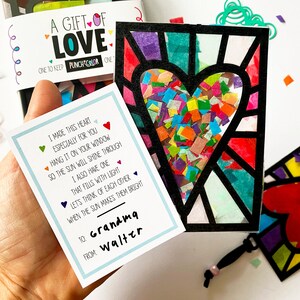 15+ Valentine's Day Heart Paper Stained Glass Project, Kids Classroom ...