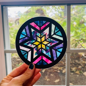 Snowflake Suncatcher Kit, Winter Birthday Party Favors for Kids ...