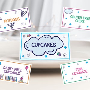 Playground Birthday Party Food Tent Signs, Printable Park Party Food ...