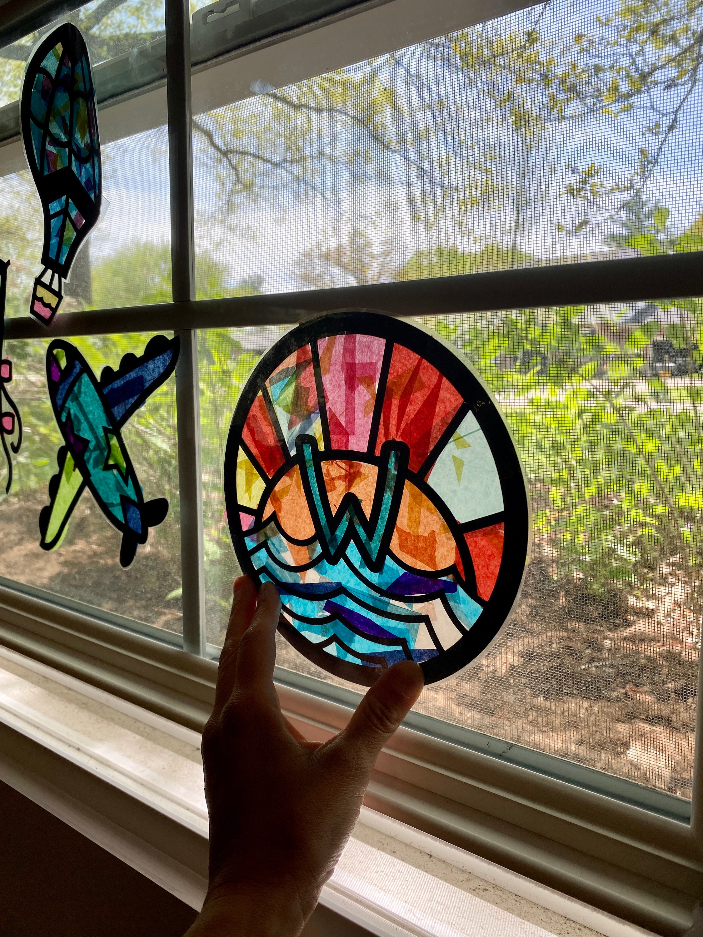 Ocean Sunrise Monogram Suncatcher Kit Craft Kits for Kids - Etsy