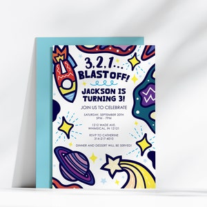 Outer Space Coloring Bookmarks, Planets or Galaxy Birthday Party Favor ...