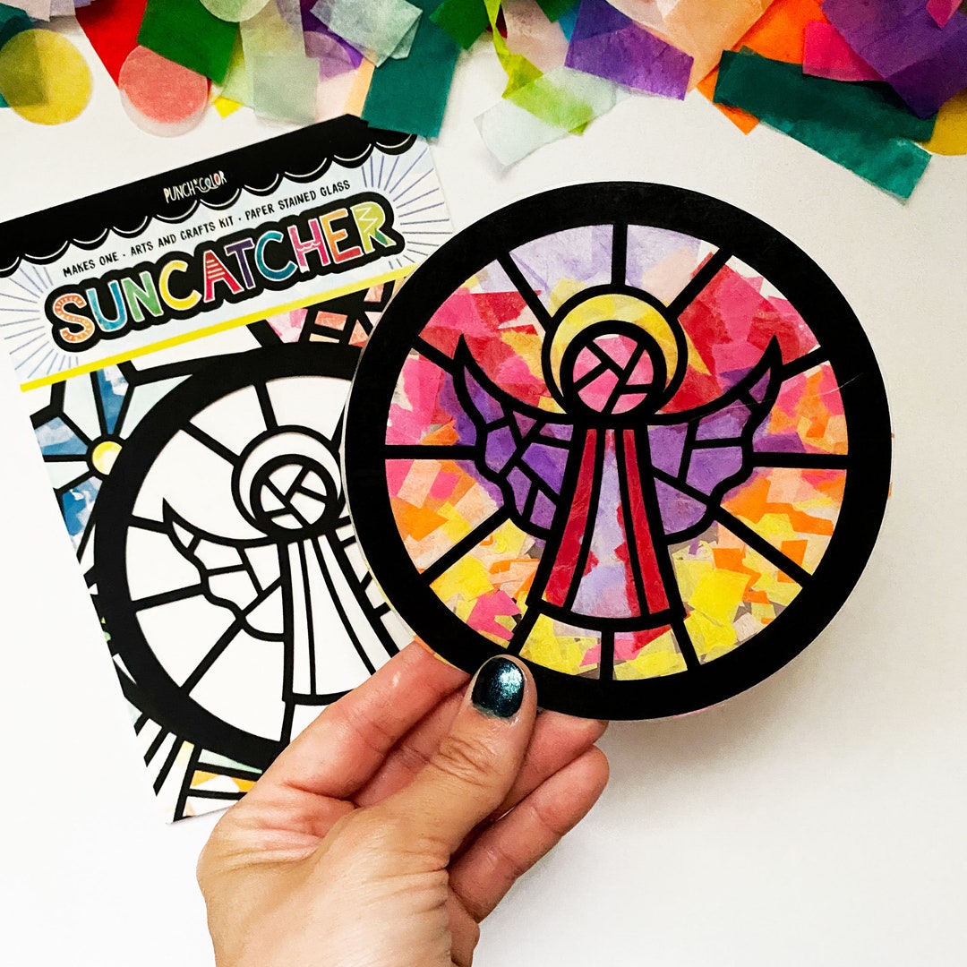Guardian Angel Suncatcher Craft Kit, Christian Angel Baptism or ...