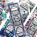 Snake Coloring Bookmarks, Reptile Birthday Party Favor and Activity for ...