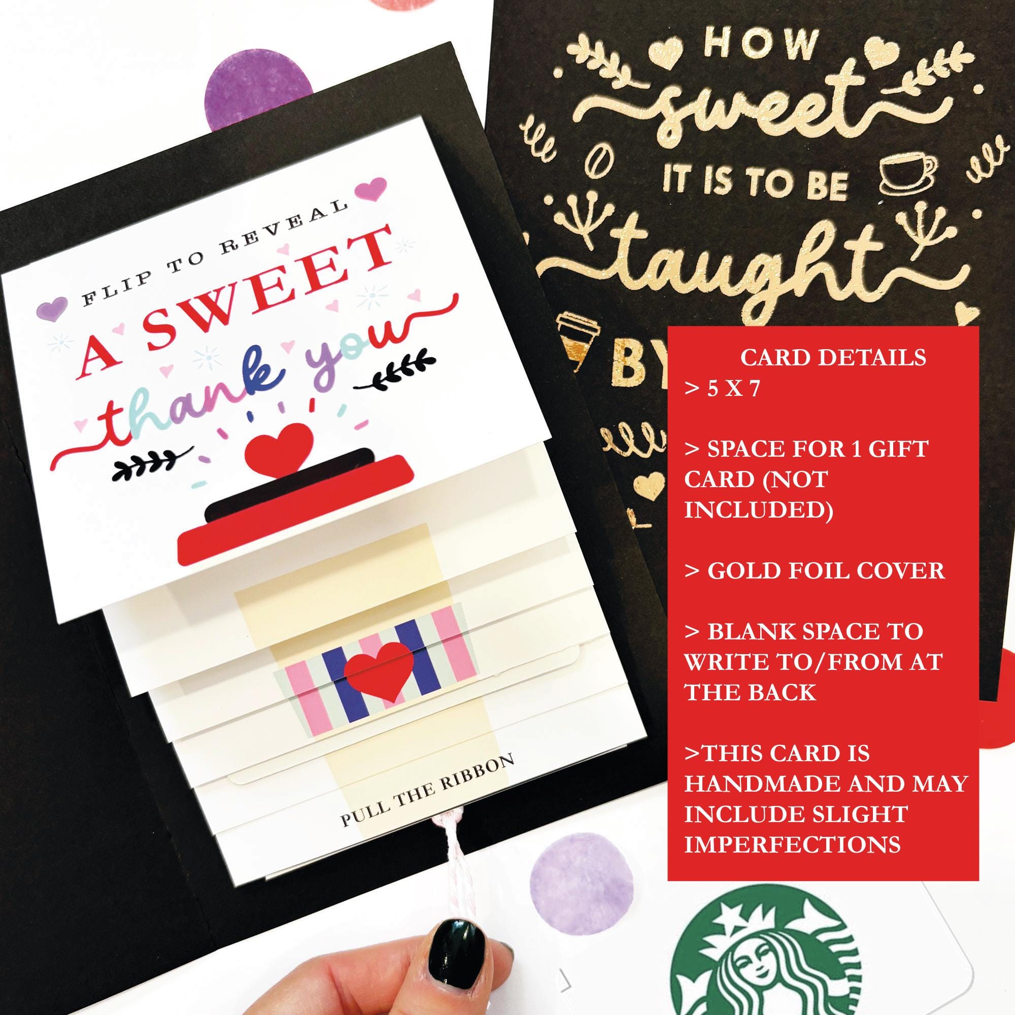 Teacher Valentine's Day Coffee Gift Card Holder Book, How Sweet It is ...