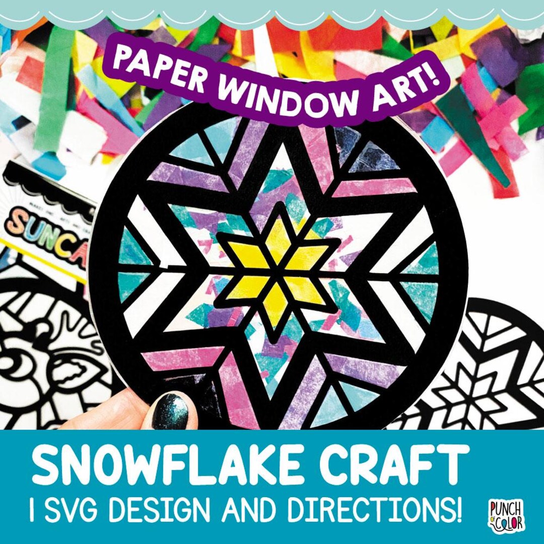 SVG File Snowflake, Make Snowflake Suncatchers at Home on Your Cricut ...