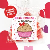 Chocolate Brownie Muffin Compares to You Valentine's Day Muffin Shaped ...