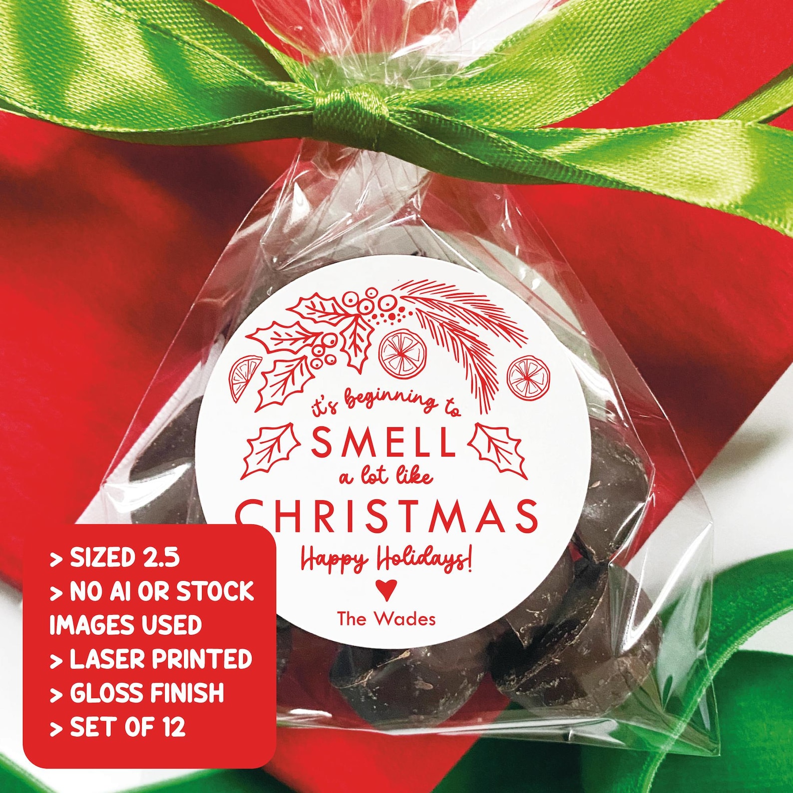 Christmas Stovetop Potpourri Labels Printed and Mailed, Christmas ...