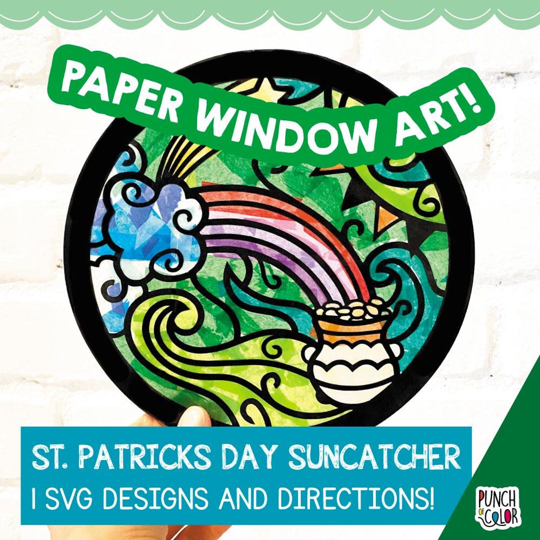 SVG File St.patricks Day Craft, Make Shamrock Suncatchers on Your ...