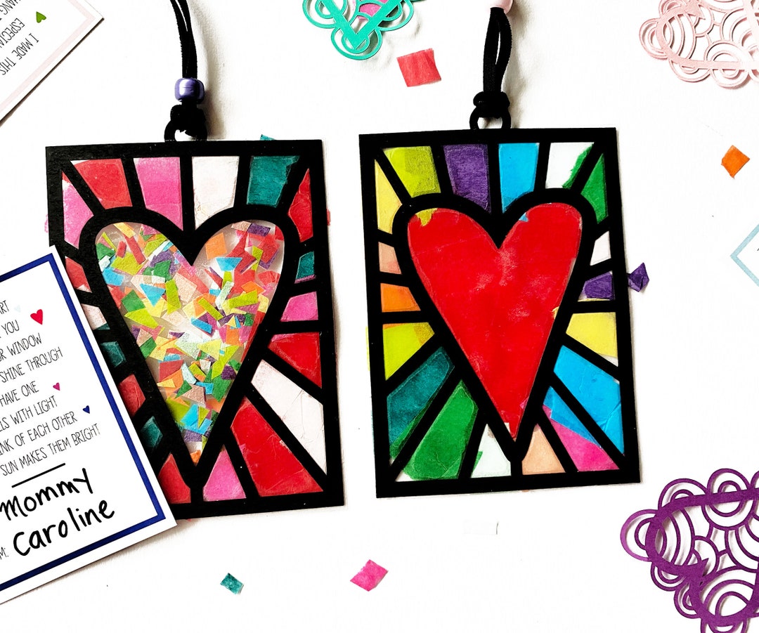 Simple Valentines Crafts for Kids and Toddlers, Tissue Paper Activity ...