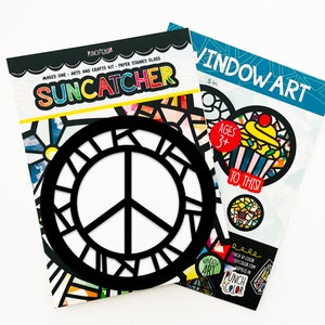 Peace Sign Suncatcher Craft Kit: Hippie Party Favor - Etsy