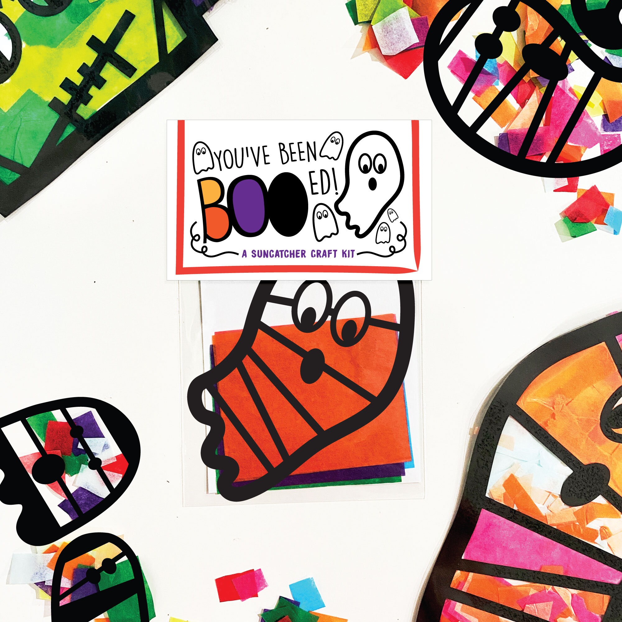 Halloween Ghost Suncatcher Kit Small Fall Classroom Party - Etsy