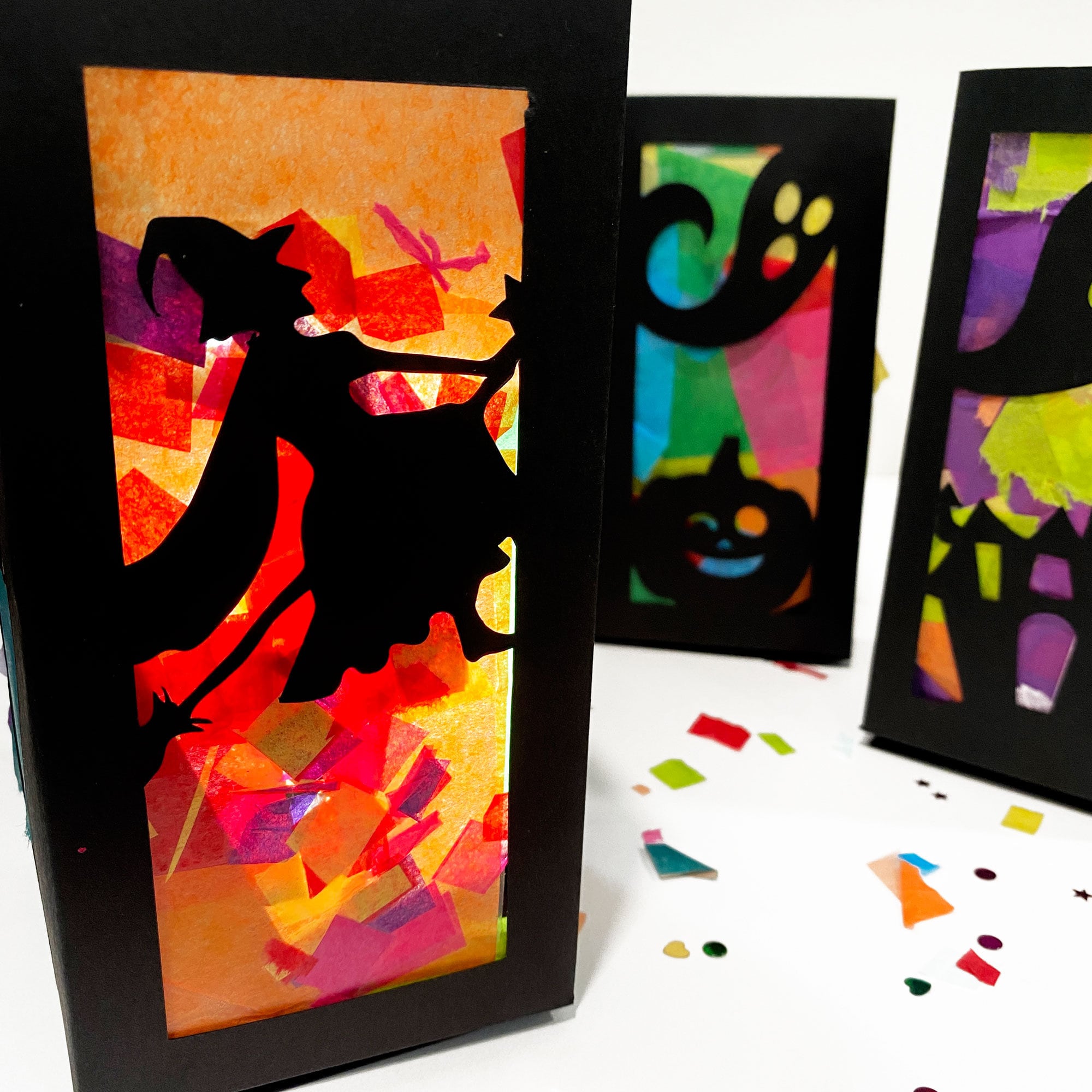 Halloween Lantern DIY Craft Kit for Kids, Witches Ghost or Pumpkin ...