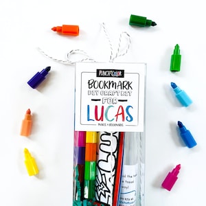 DIY 4 Bookmark Arts and Crafts Kit - Kids Personalized Coloring ...