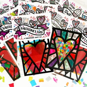 Happy Valentine's Day Heart Arts and Crafts Kit for Kids Class Exchange ...