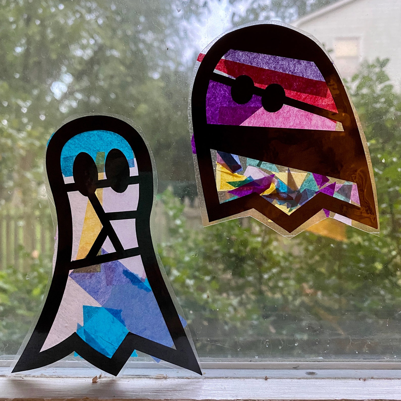 Ghosts Suncatcher Kit Halloween Craft Kids Craft Kit | Etsy