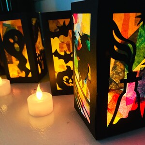 Halloween Lantern DIY Craft Kit for Kids, Witches Ghost or Pumpkin ...