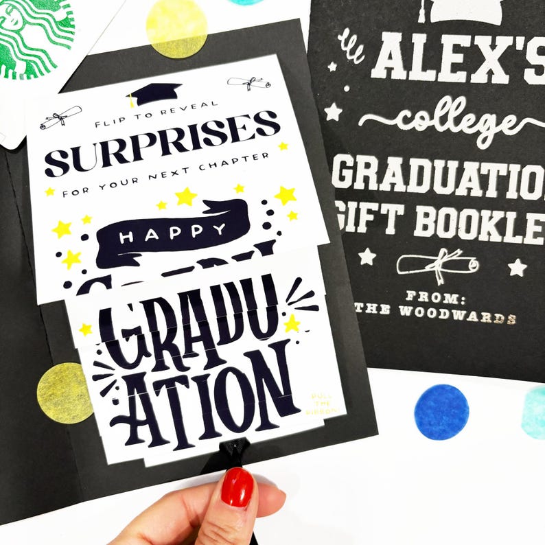 Happy Graduation Gift Card Book, Handmade Graduate Money Holder ...