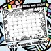 April 2024 Calendar, Printable Coloring Kids Calendar, Preschool ...