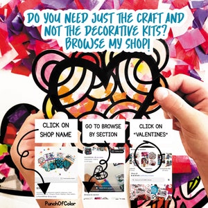 Happy Valentine's Day Heart Arts and Crafts Kit for Kids Class Exchange ...