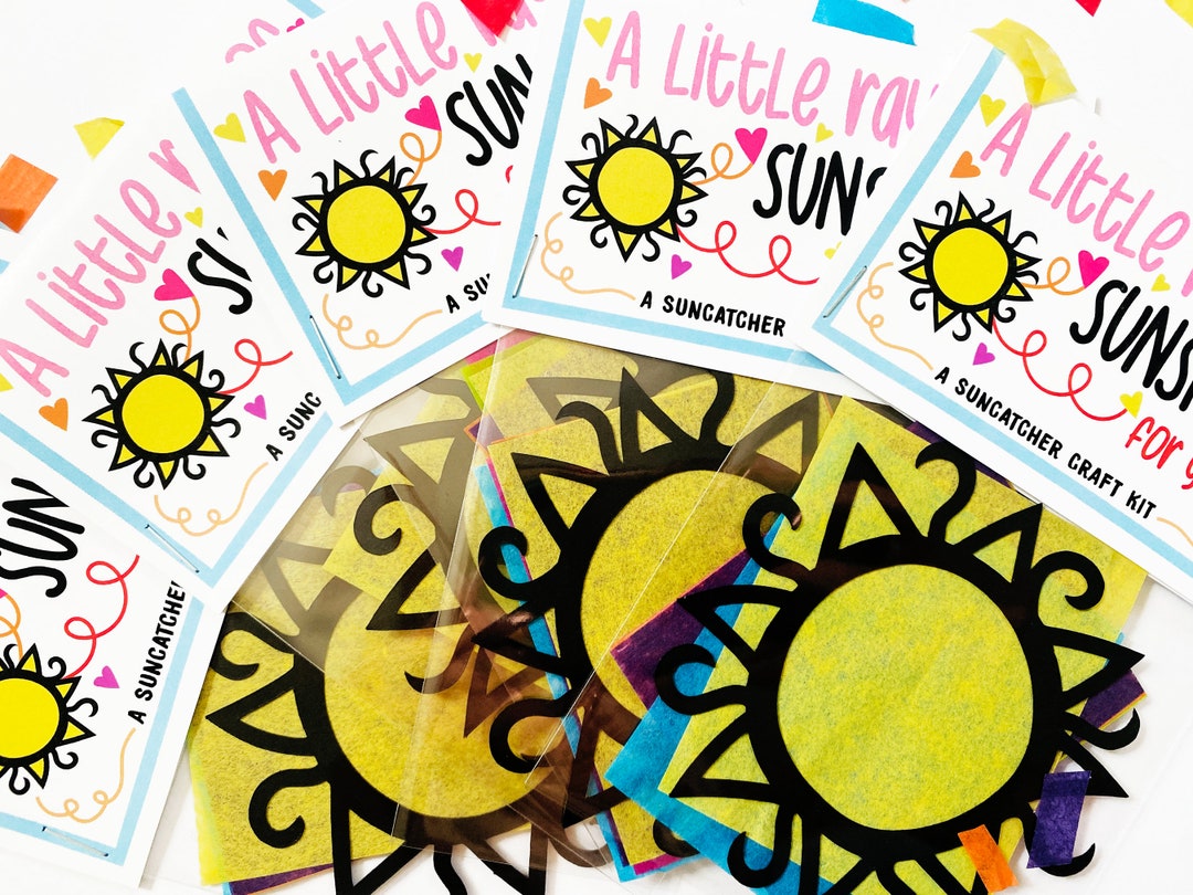 Sunshine Mini Suncatcher Kit You Are My Sunshine Birthday Party Favors ...