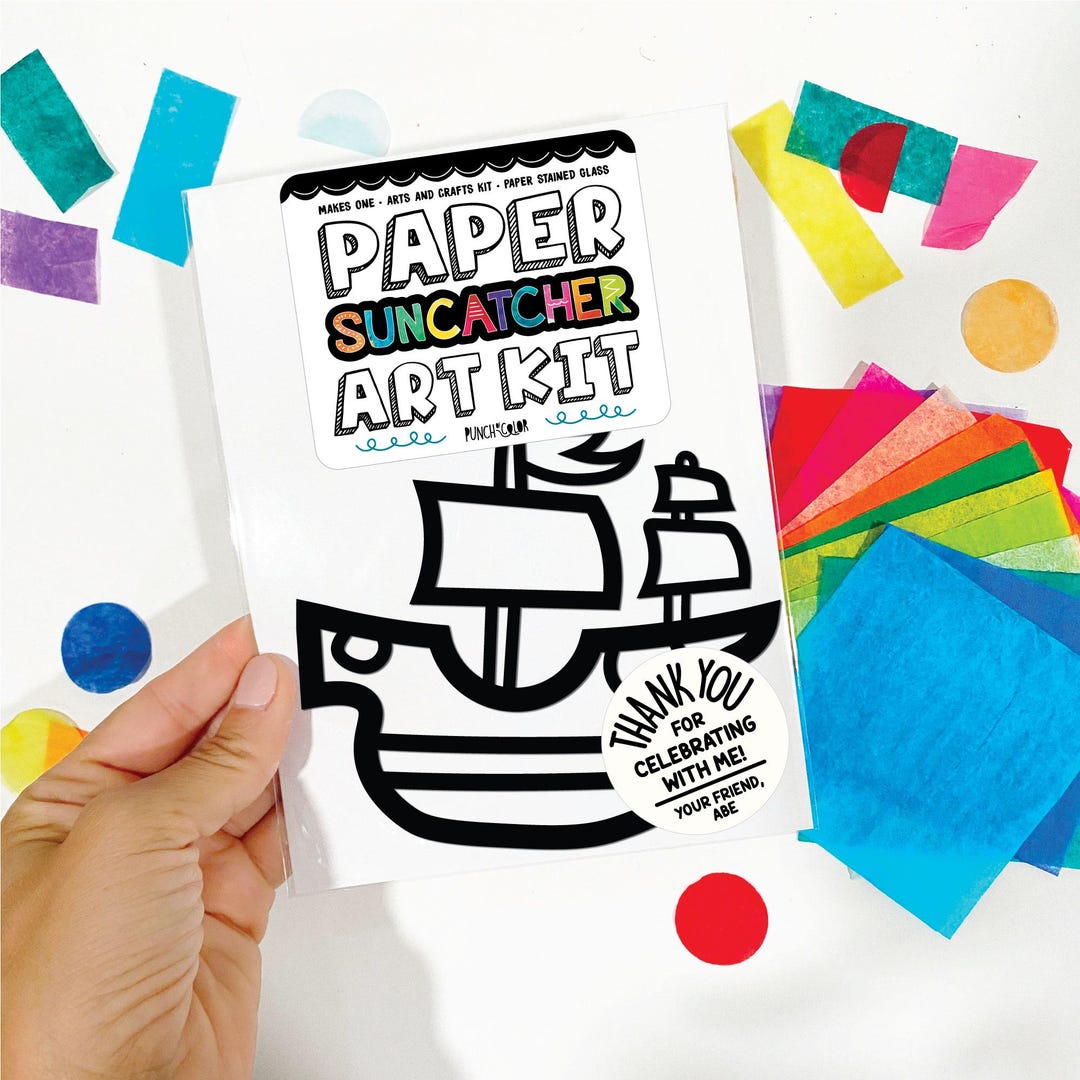 Pirate Ship Craft Kit for Kids, Pirate Birthday Party Activities ...