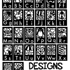 Alphabet Cards Suncatcher Kit Homeschool Montessori ABC - Etsy