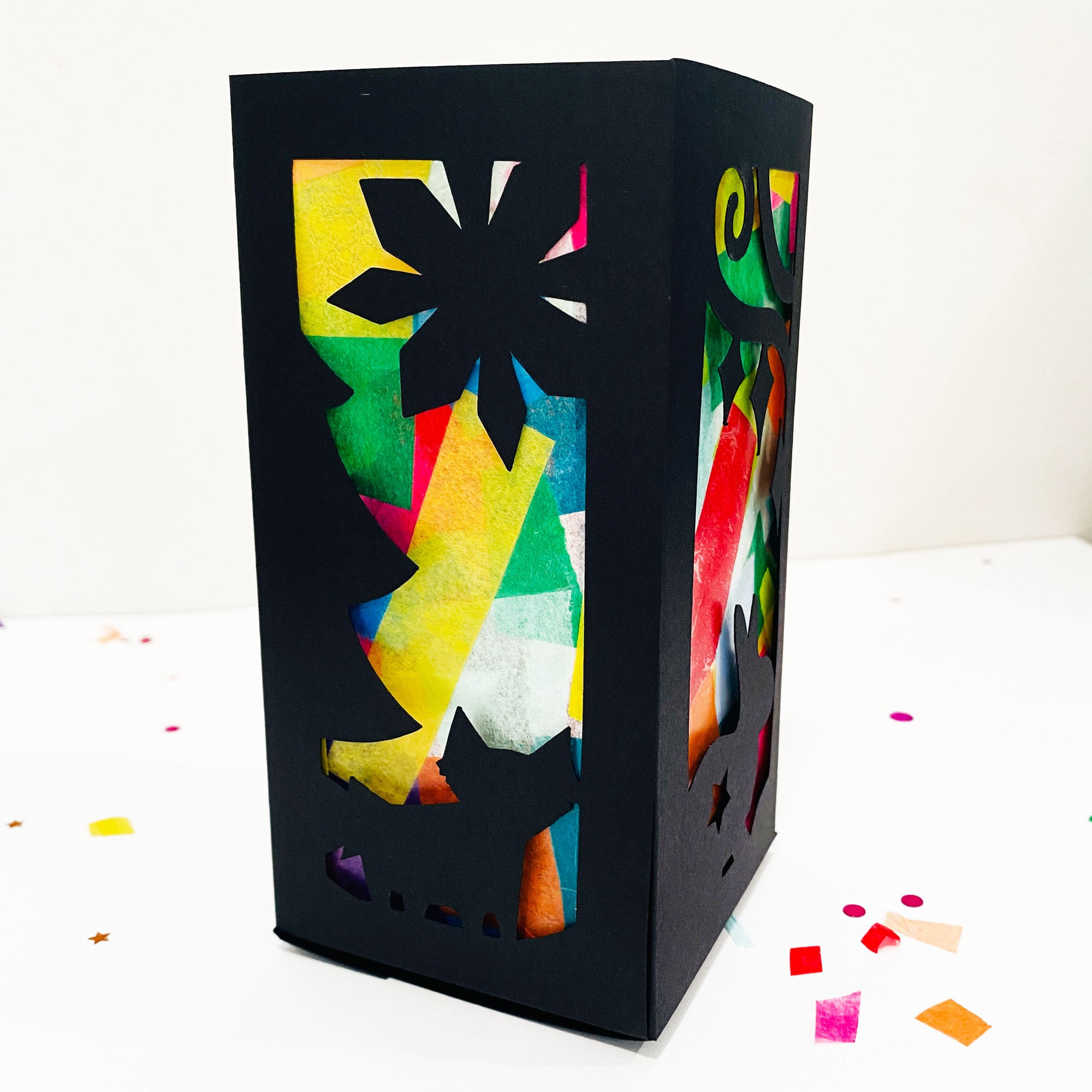 Winter Animals Lantern DIY Craft Kit for Kids, Easy Tissue Paper Snowy ...